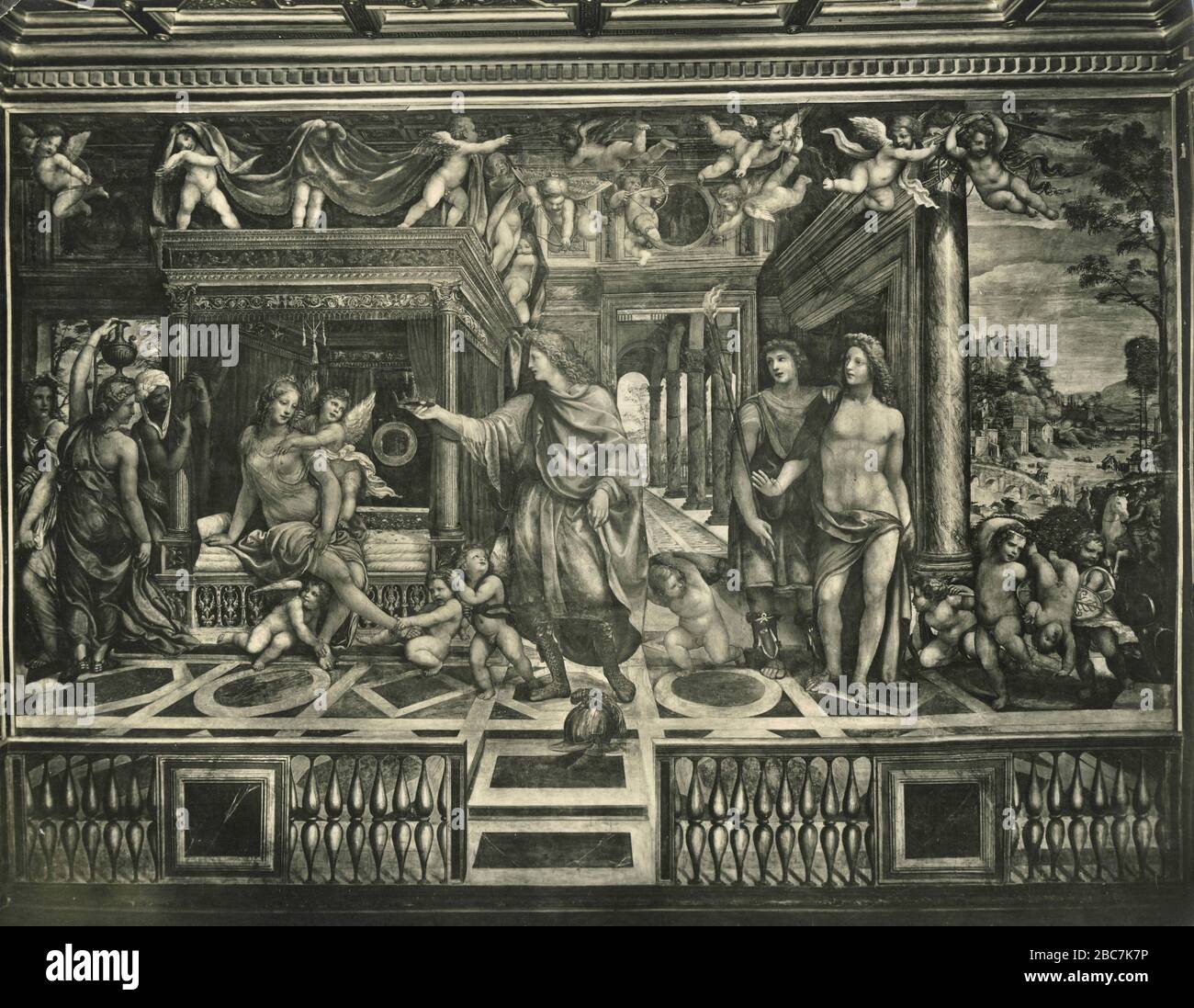 The Wedding of Roxanne and Alexander, fresco by Italian artist Sodoma ...