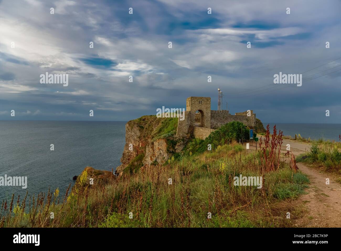 Magnificent landscape of Fortress Kaliakra, Cape Kaliakra, Bulgaria ...
