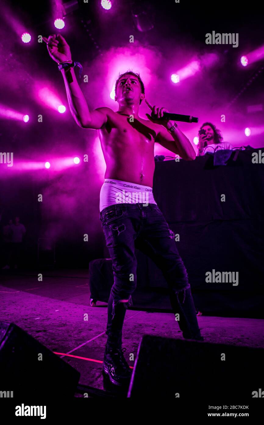 Skanderborg, Denmark. 08th, August 2018. The Dutch rapper Lil’ Kleine ...