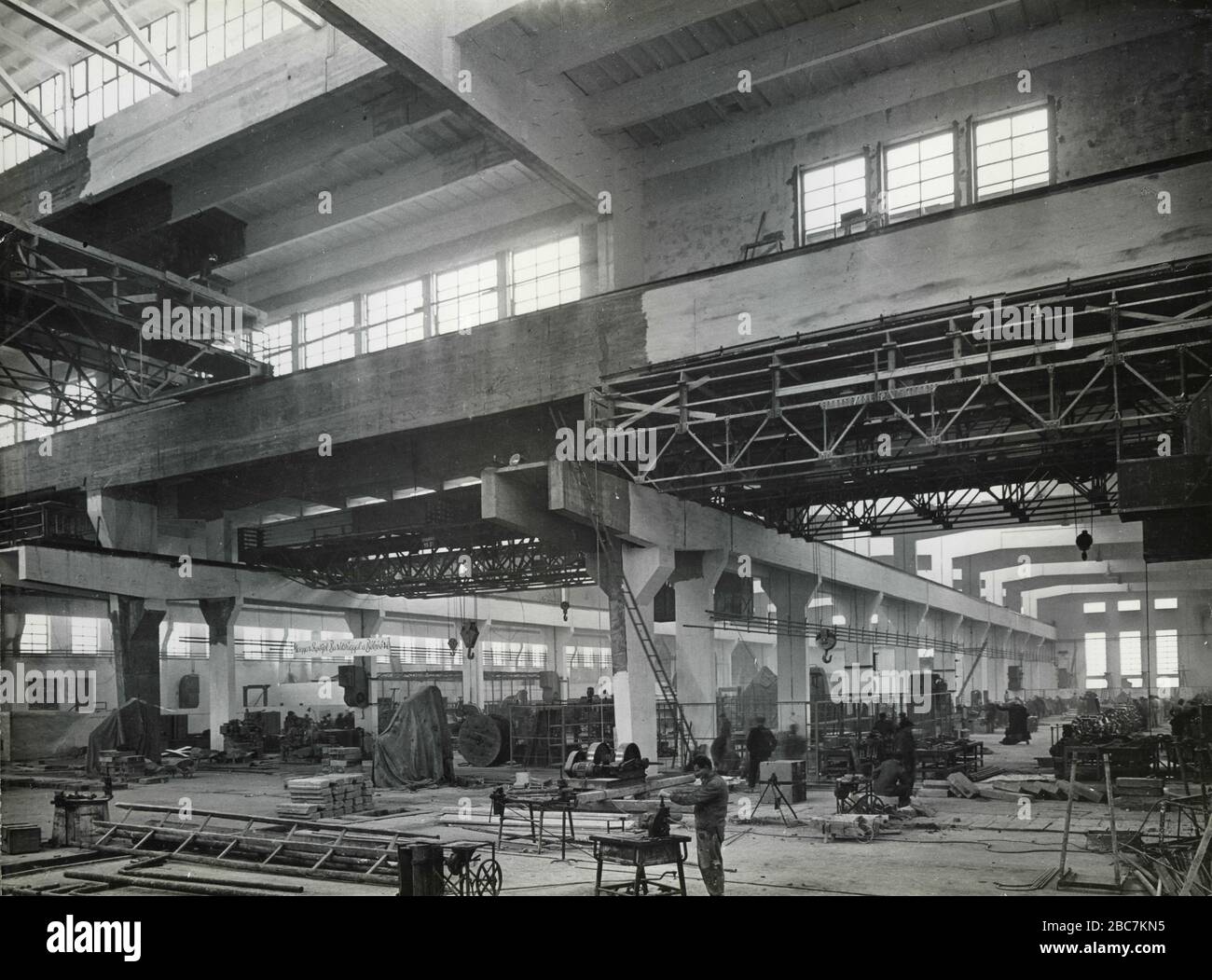 Workers at the assembling department, Inauguration of the Sovietic ...