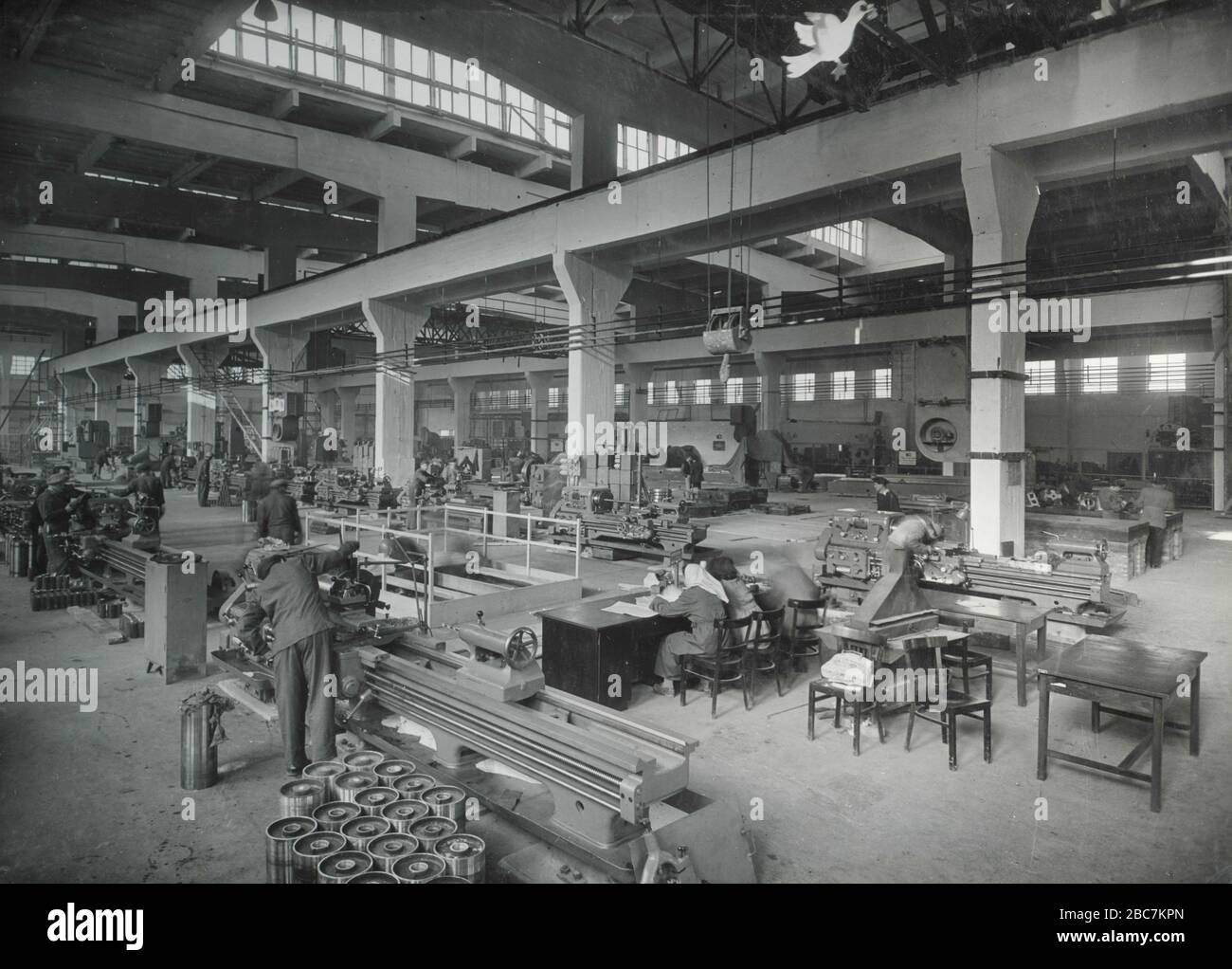 Workers at the assembling department, Inauguration of the Sovietic ...