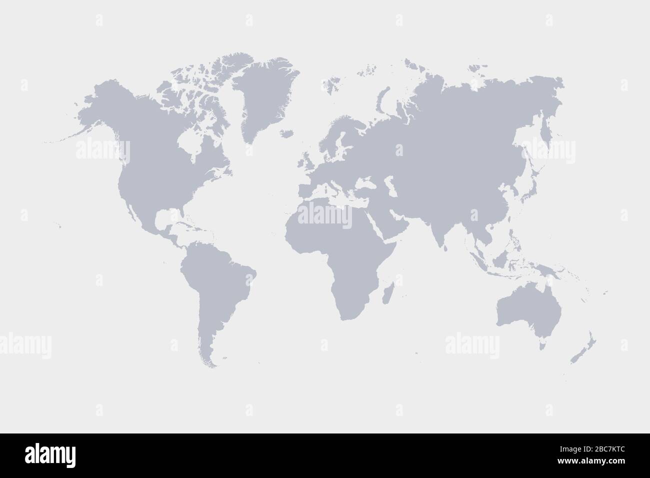 vector world map on gray background simple design Stock Vector Image ...