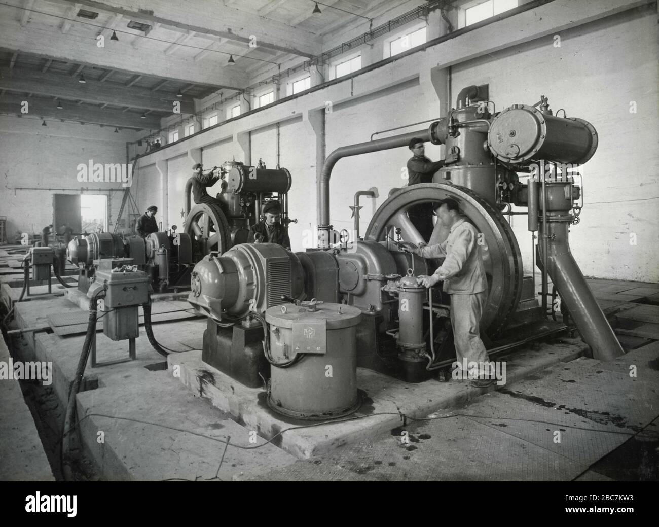Compressor of the Sovietic steel plant Stalin, Dunaújváros, Hungary ...