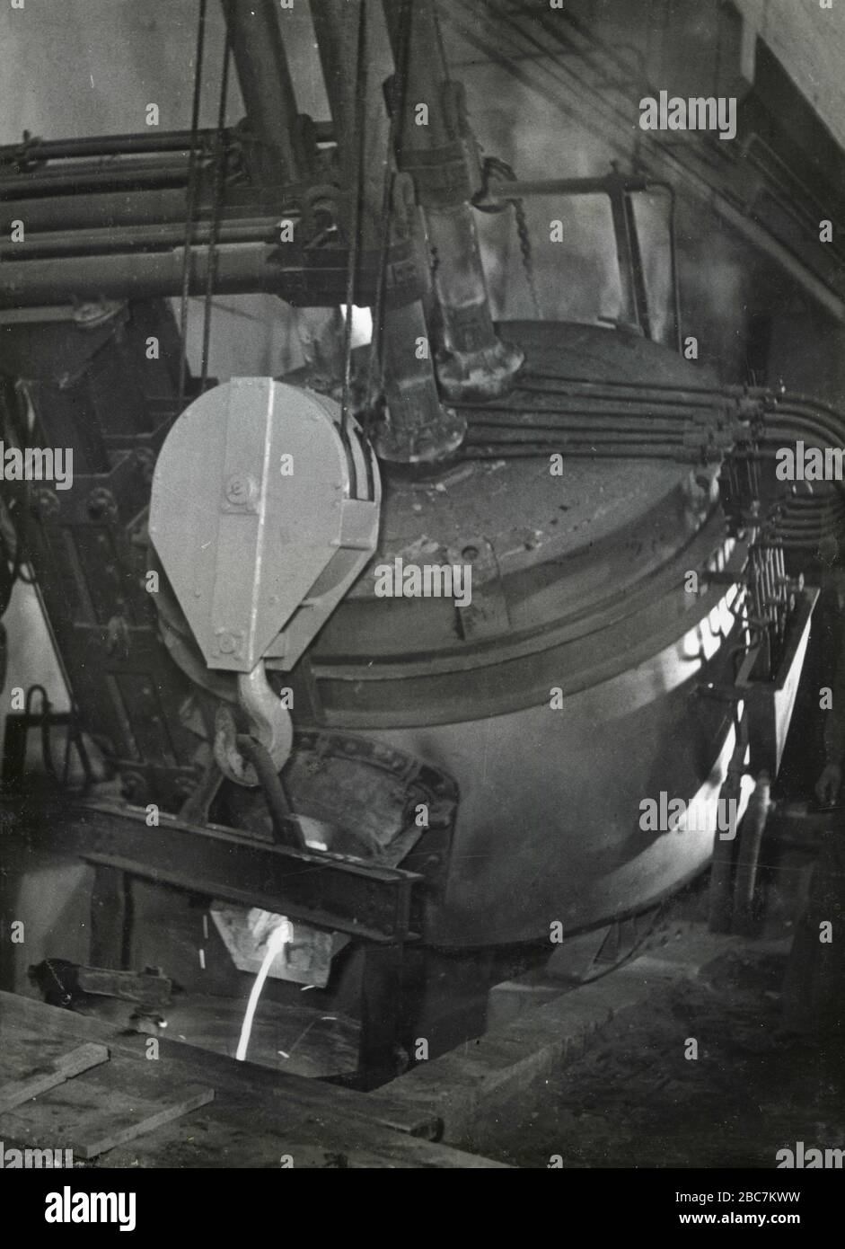 The first production of the Sovietic steel plant Stalin, Dunaújváros ...