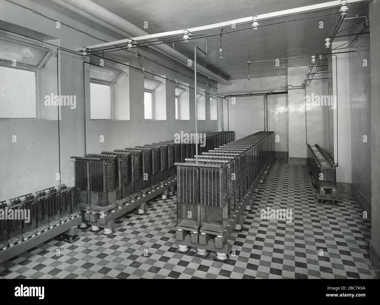 Telephone batteries of the Sovietic steel plant Stalin, Dunaújváros ...