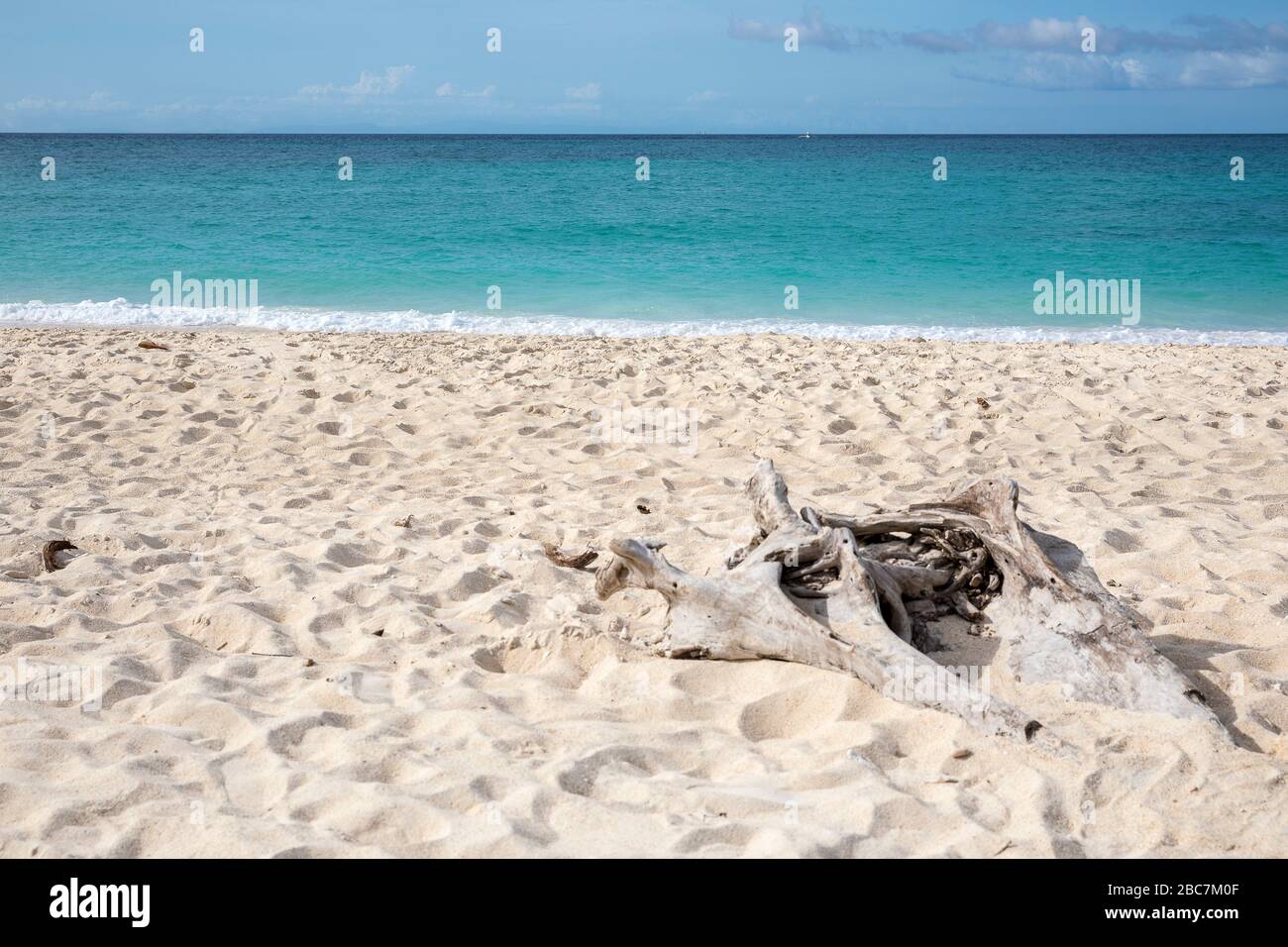 Boracay Island beautiful beach puka shell beach, Philippines Stock ...