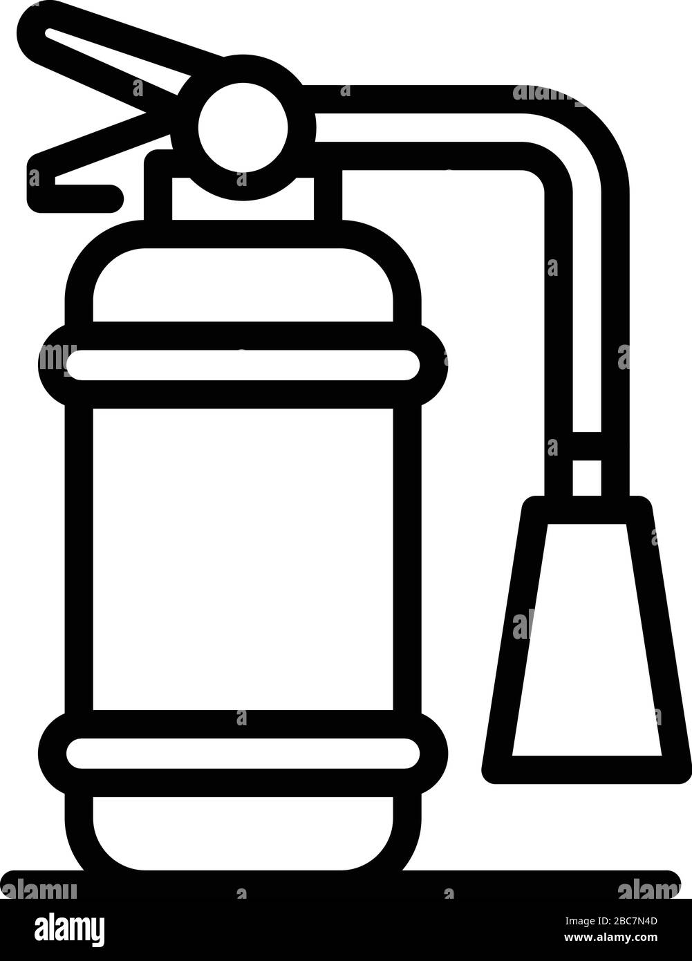 Danger fire extinguisher icon, outline style Stock Vector Image & Art ...