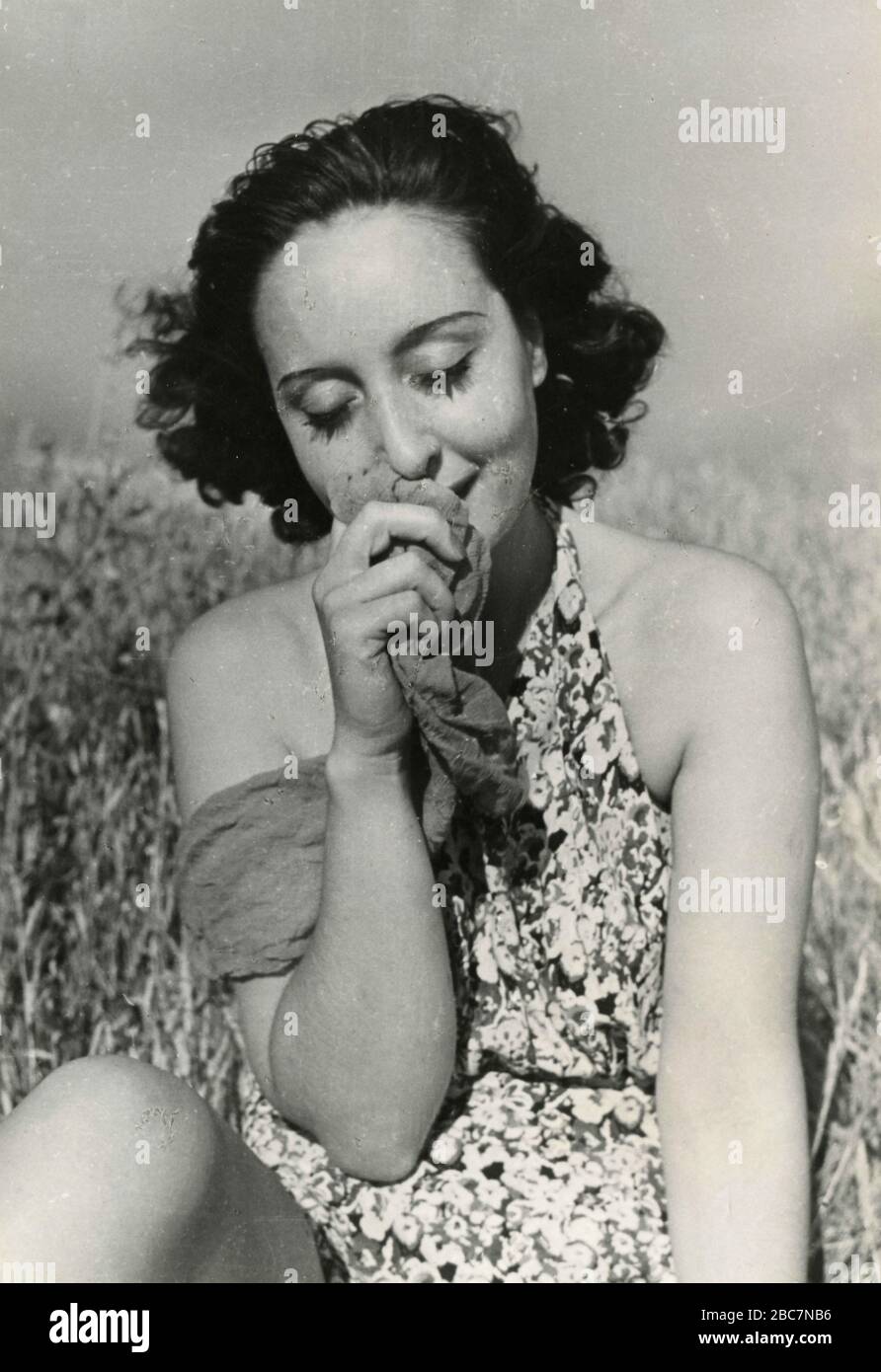 Italian actress Clara Calamai, Italy 1940s Stock Photo - Alamy