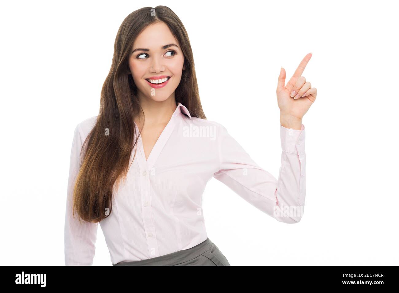 Beautiful young women presenting hi-res stock photography and images ...