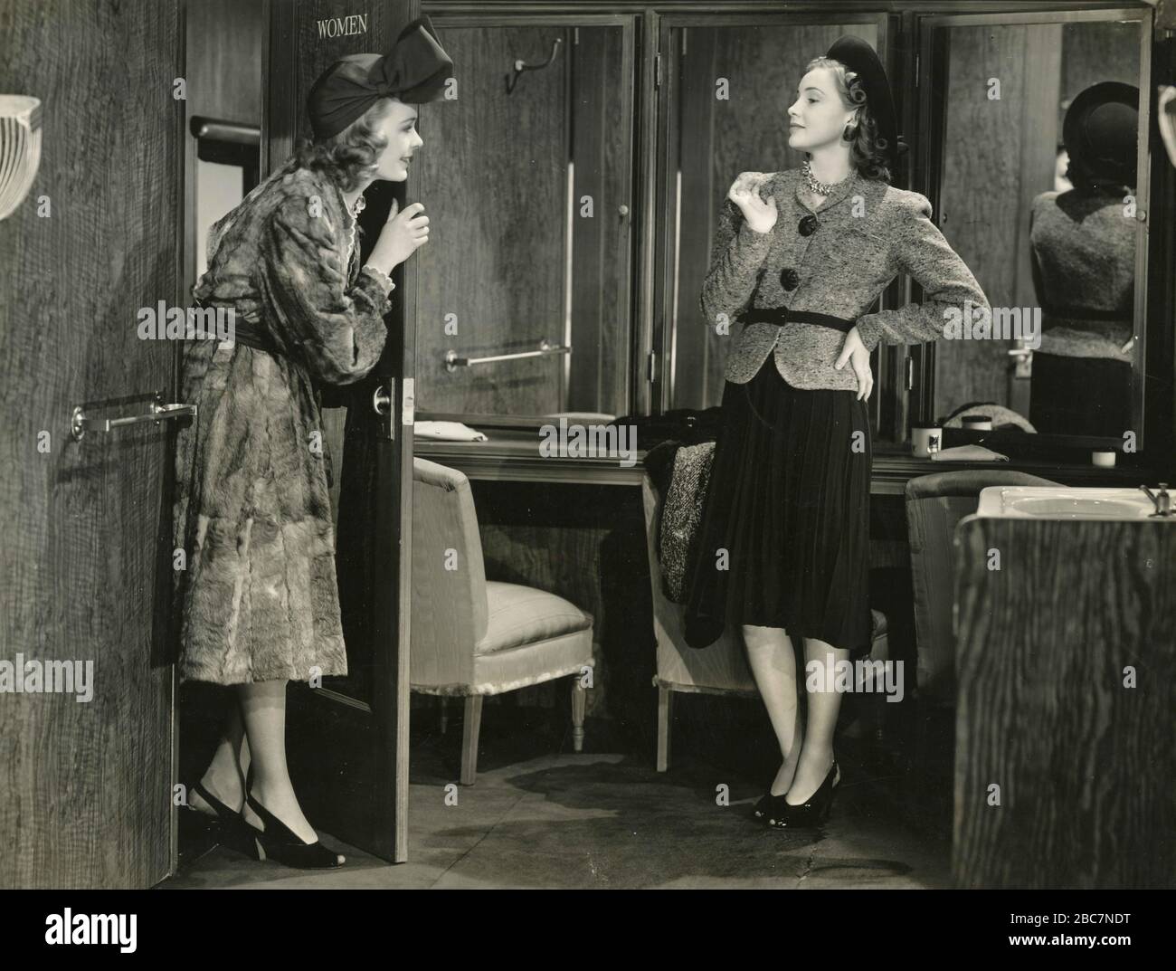 American actresses Joan Brodel and Virginia Gilmore in the movie Winter ...