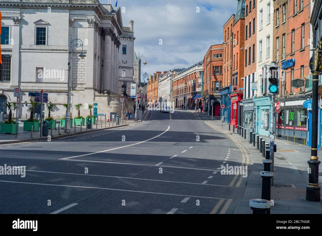 The streets of Dublin during the lockdown for the Coronavirus Pandemic ...