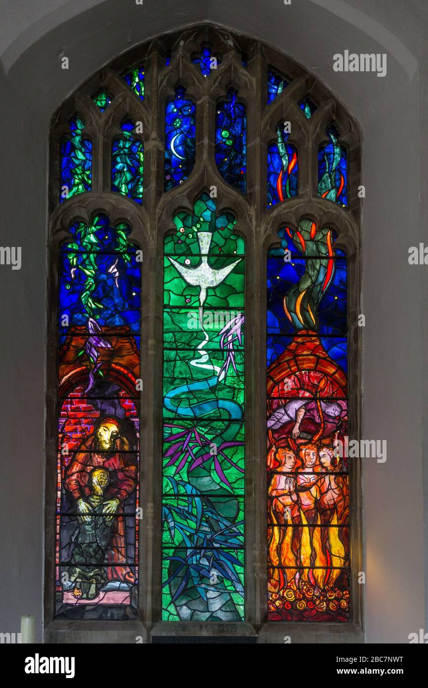 Memorial window Curlew River to composer Benjamin Britten, by the ...