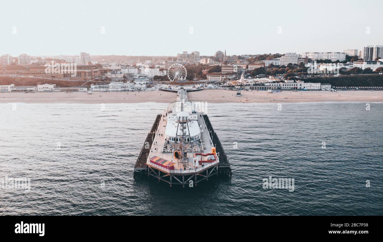 Bournemouth aerial view hi-res stock photography and images - Alamy