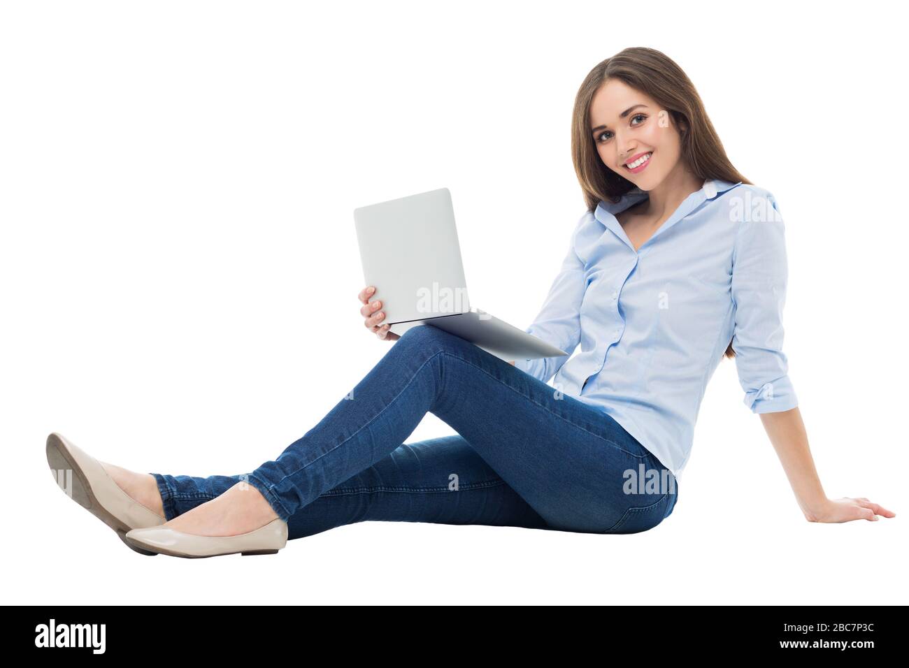 Successful young woman sitting laptop hi-res stock photography and ...