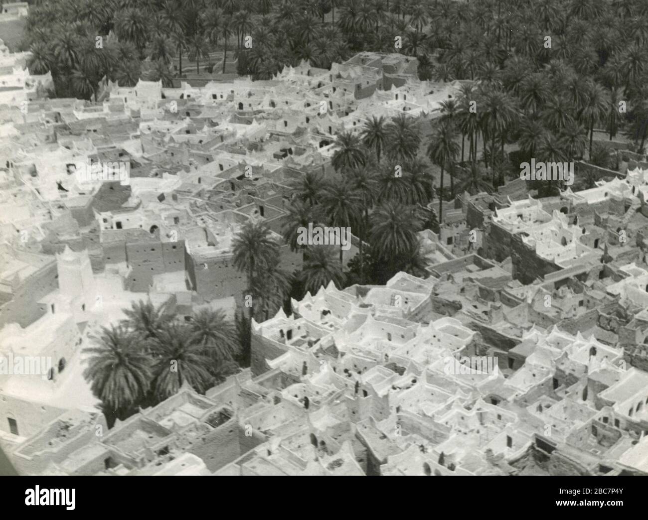 Aerial view of the city, Ghadames, Libya 1930s Stock Photo - Alamy