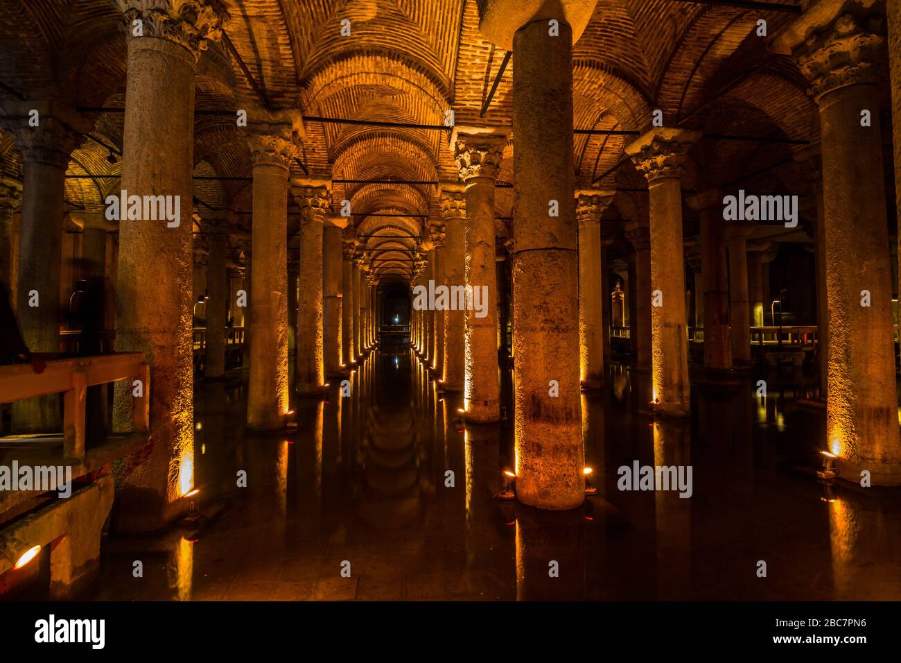 Istanbul / Turkey - March 5 2019: Basilica Cistern is the largest ...