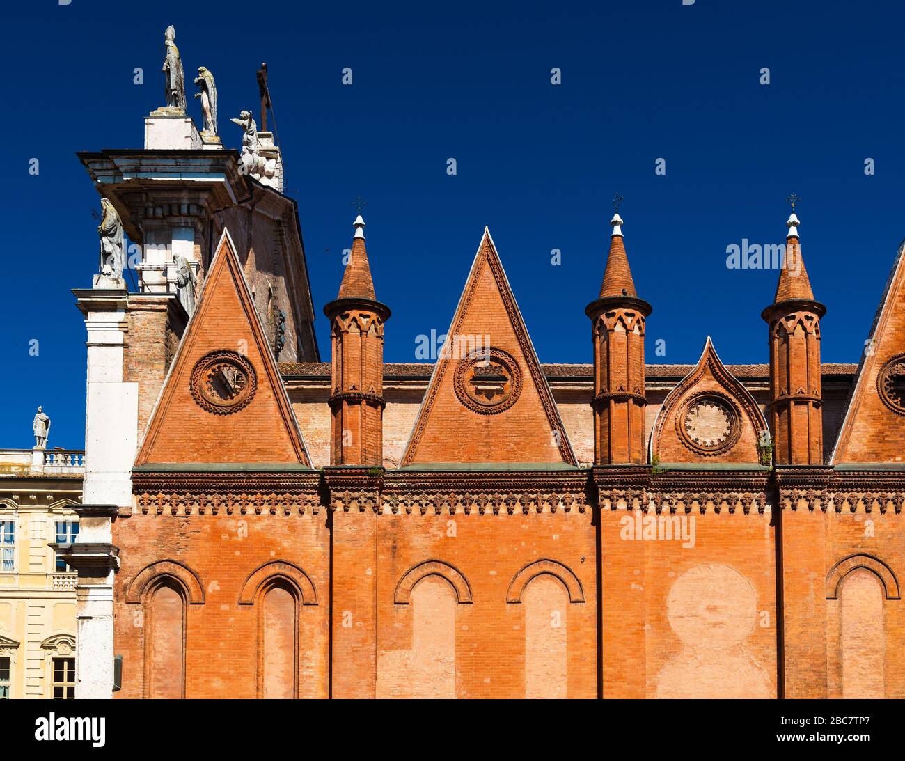 Italian architecture. The Cathedral of Mantua (Mantova). One of the ...