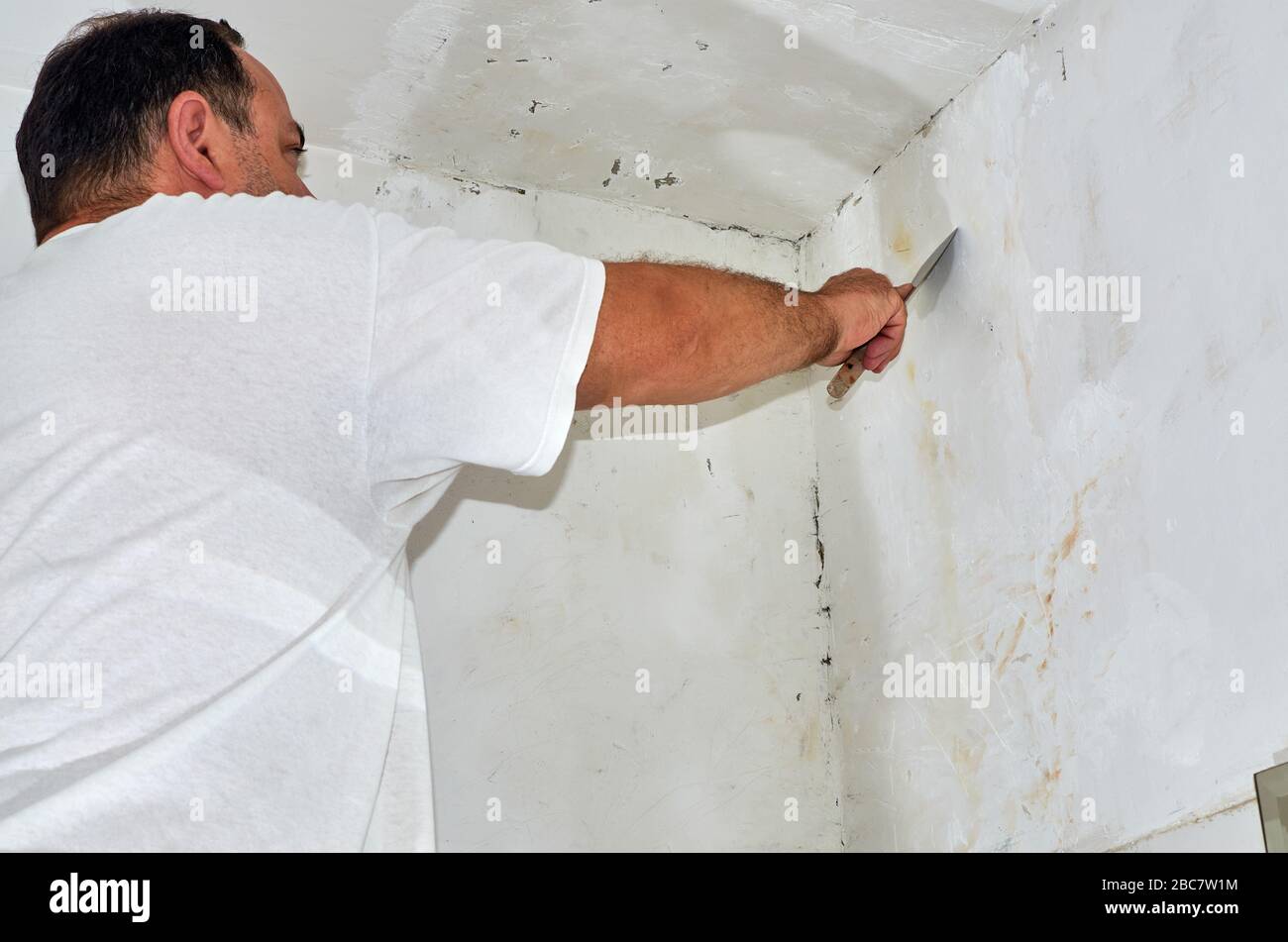 Smoothing the wall hi-res stock photography and images - Alamy