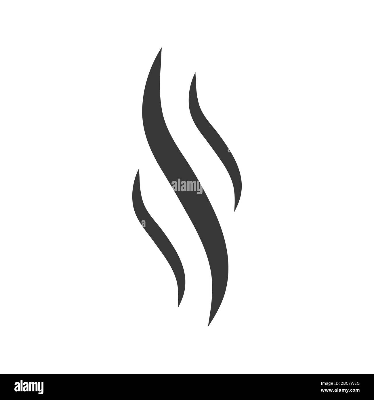 Smoke steam vector icon illustration on white Stock Vector Image & Art ...