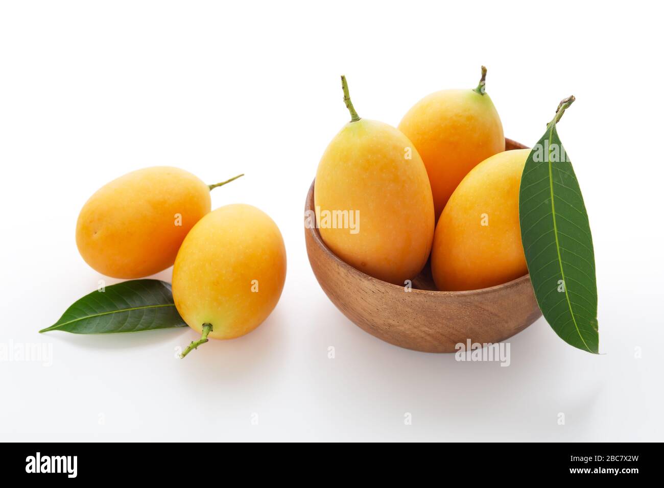 Fresh marian plum or plum mango isolated on white background Stock ...