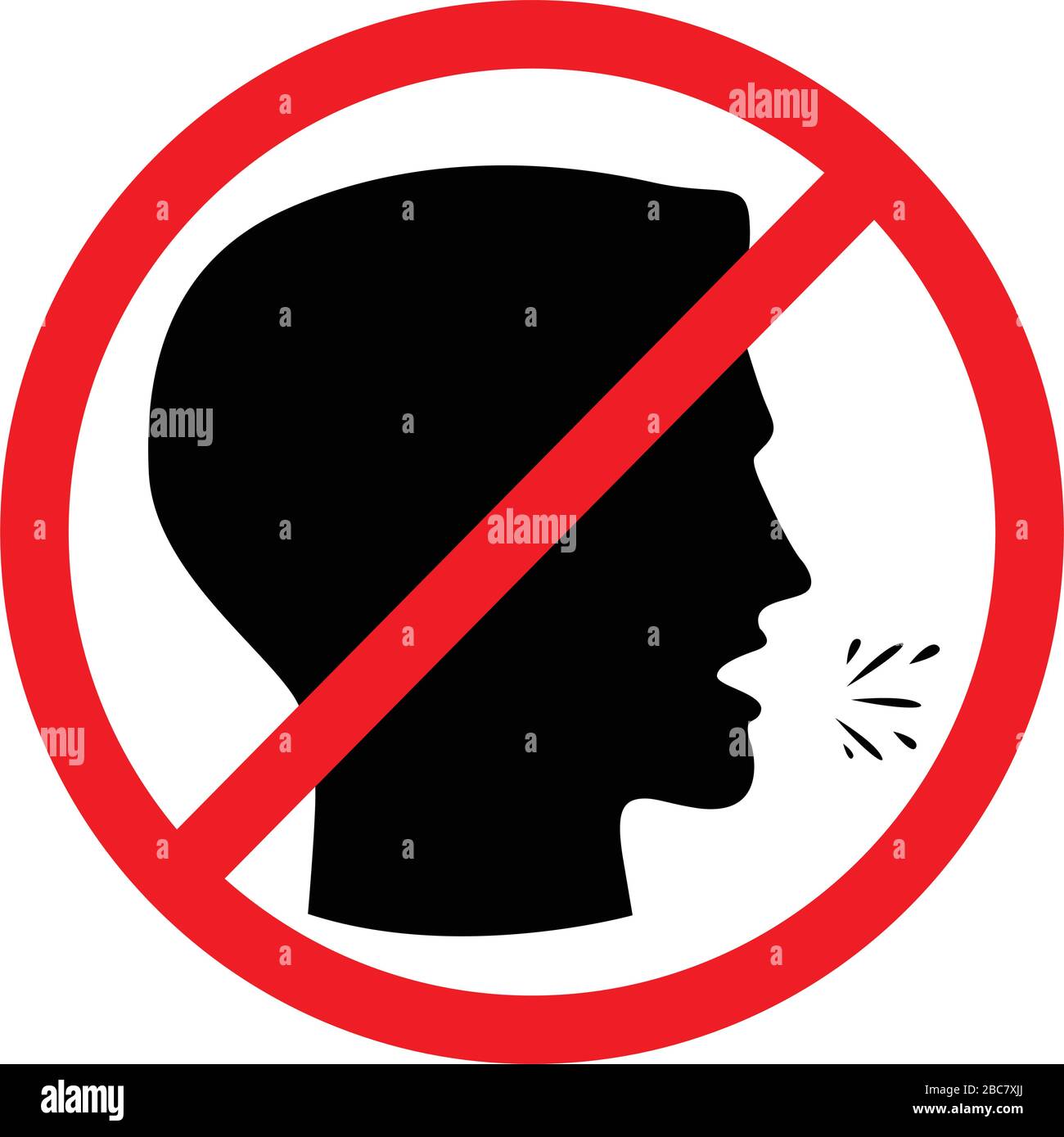 Two signs - do not cough, wear mask or respirator Stock Vector Image ...