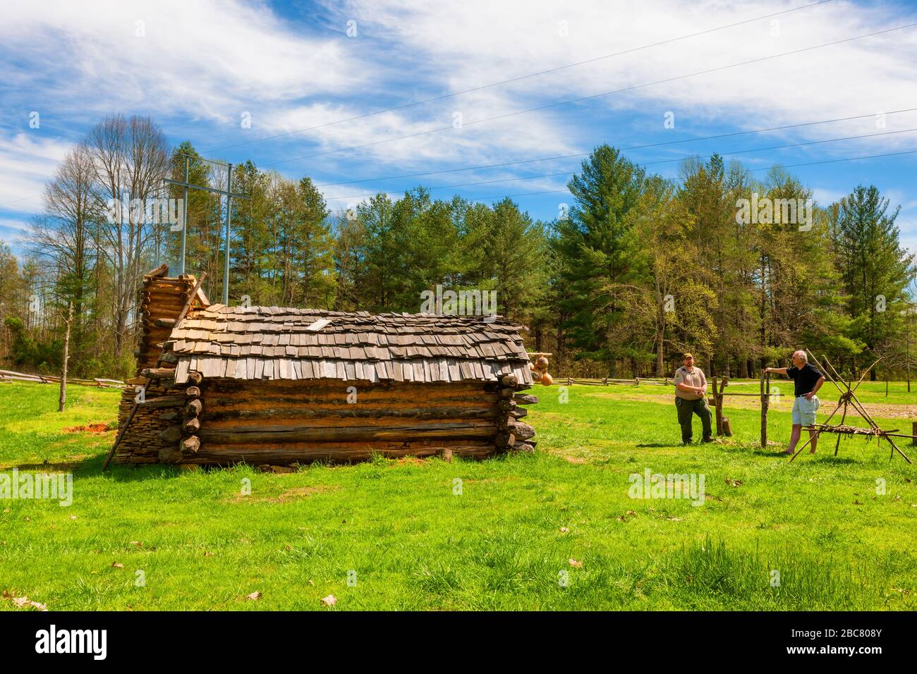 Limestone, Tennessee, USA - March 30, 2020: State park ranger explains ...