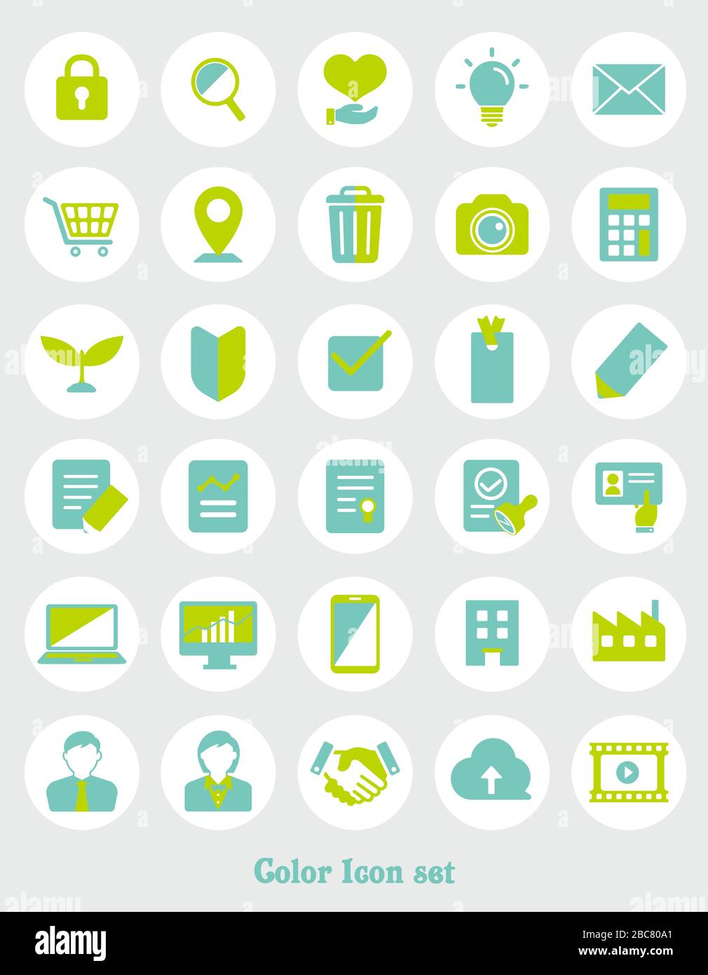 2 tones color vector icon illustration set ( for web designing etc ...