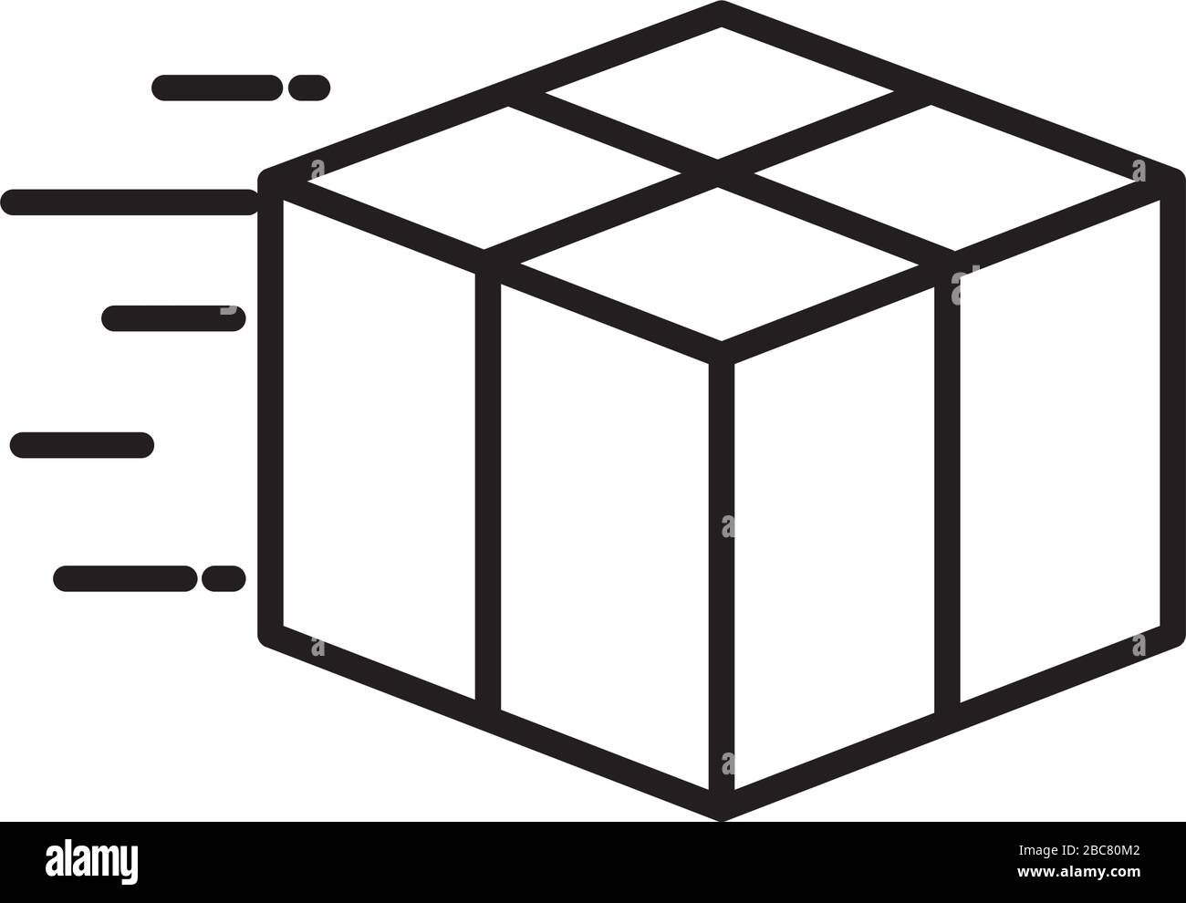 Delivery box line style icon vector design Stock Vector Image & Art - Alamy