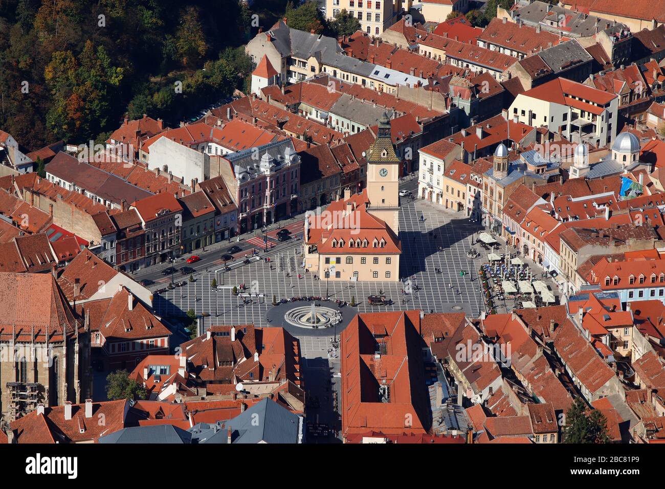 Medieval Council House in the Main Square of the Old Town of Brasov ...
