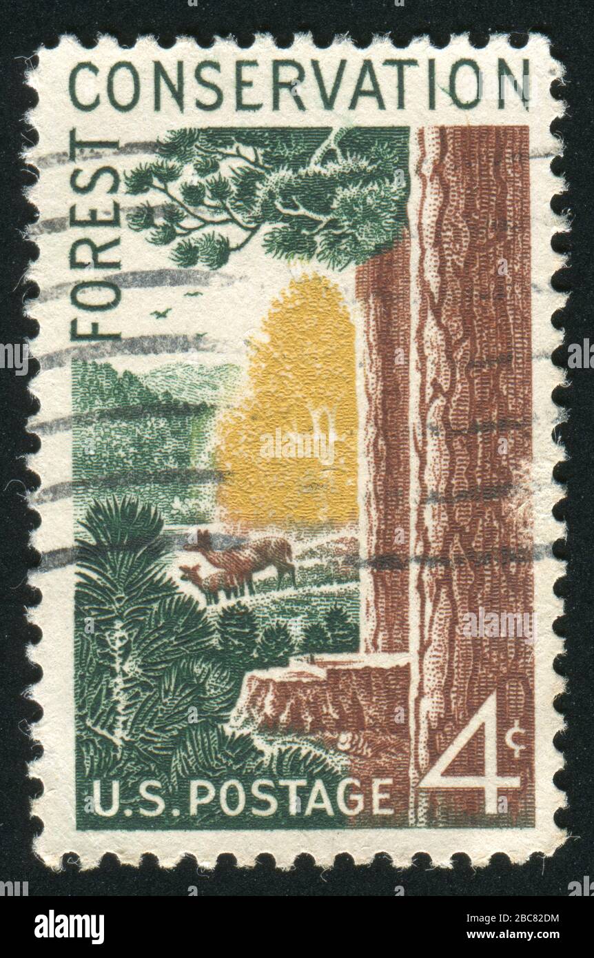 UNITED STATES - CIRCA 1958: stamp printed by United states, shows ...