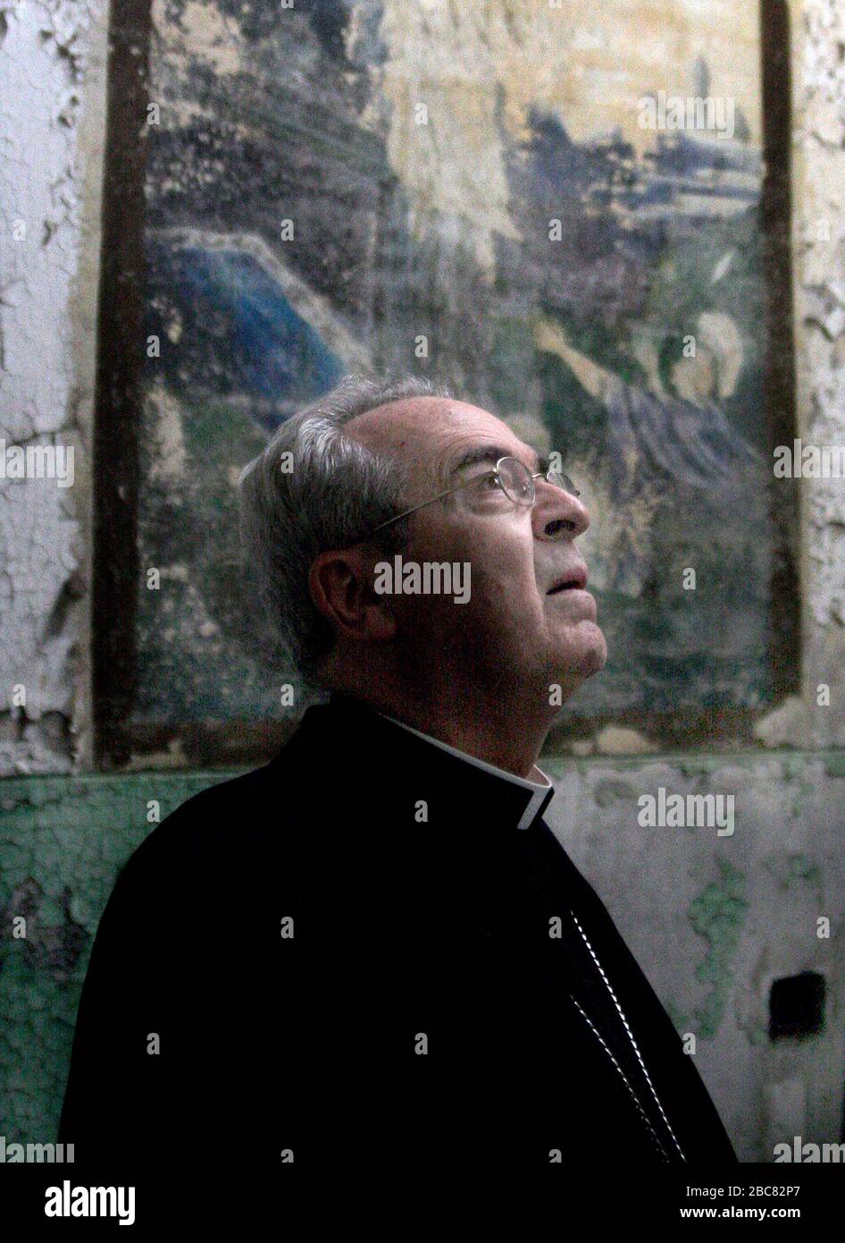 Cardinal Justin Rigali, Archbishop of Philadelphia, pictured taking a ...