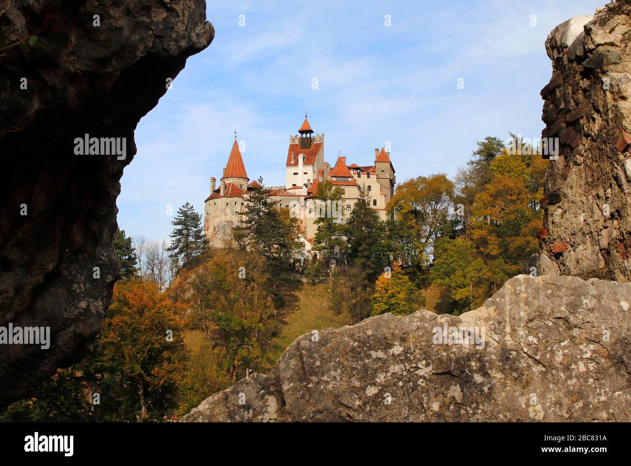 Bran Castle, known as Dracula Castle in Bran, Transylvania, Romania ...