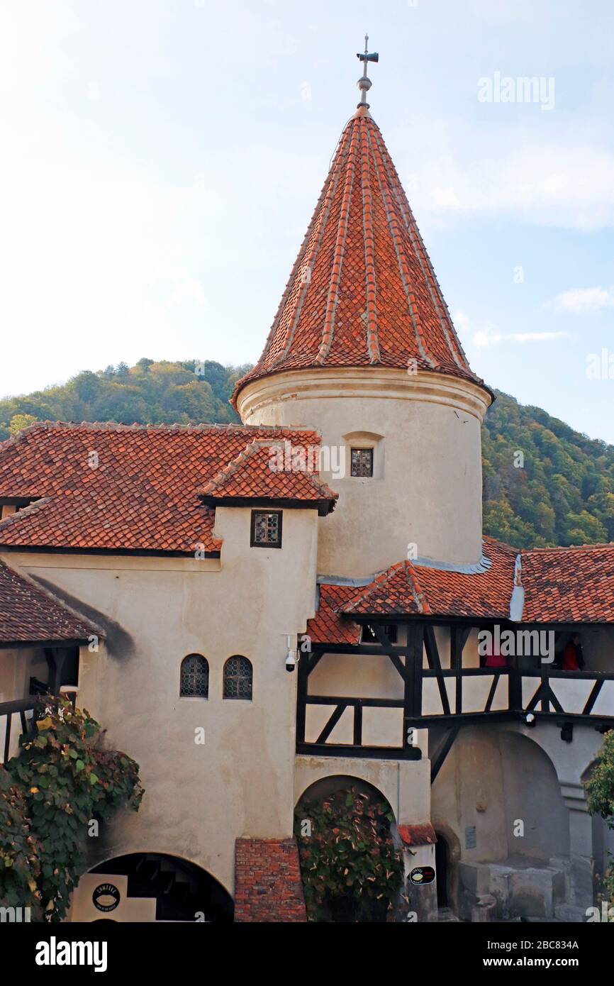Bran Castle, known as Dracula Castle, Bran, Transylvania, Romania Stock ...