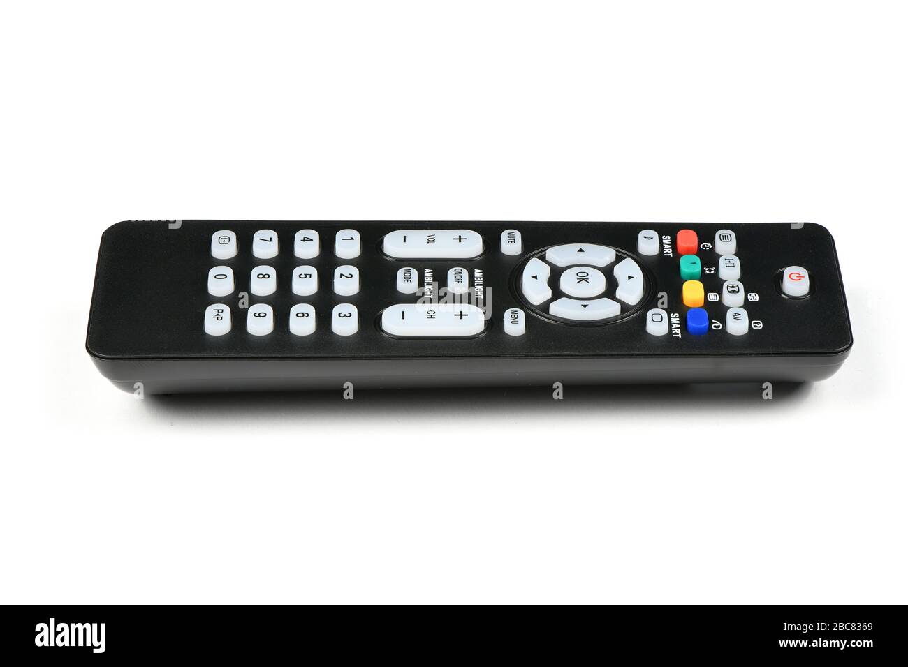 Tv remote control on white background. High resolution photo. Full ...