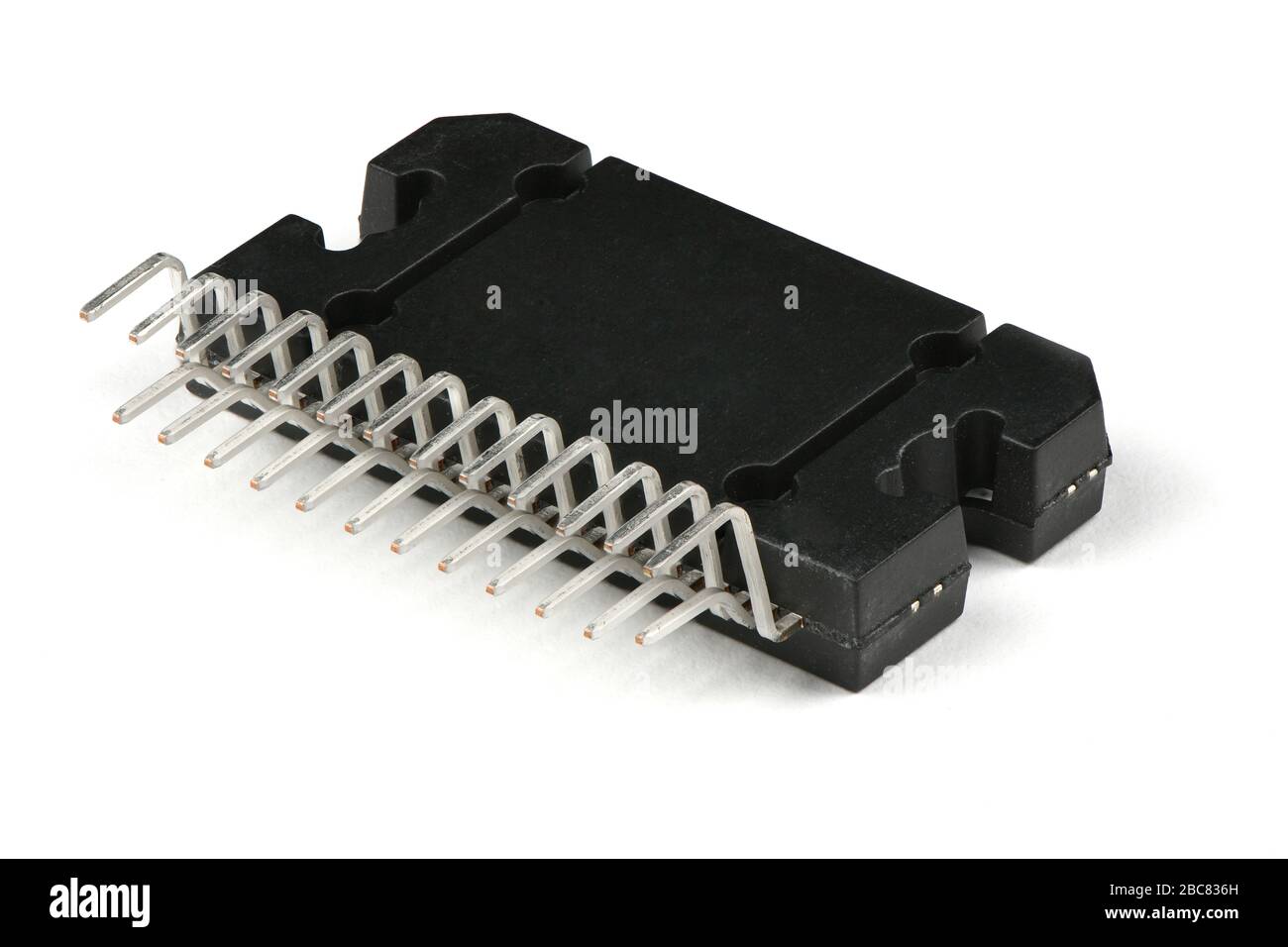 New microchip low frequency amplifier ULF isolated on a white ...