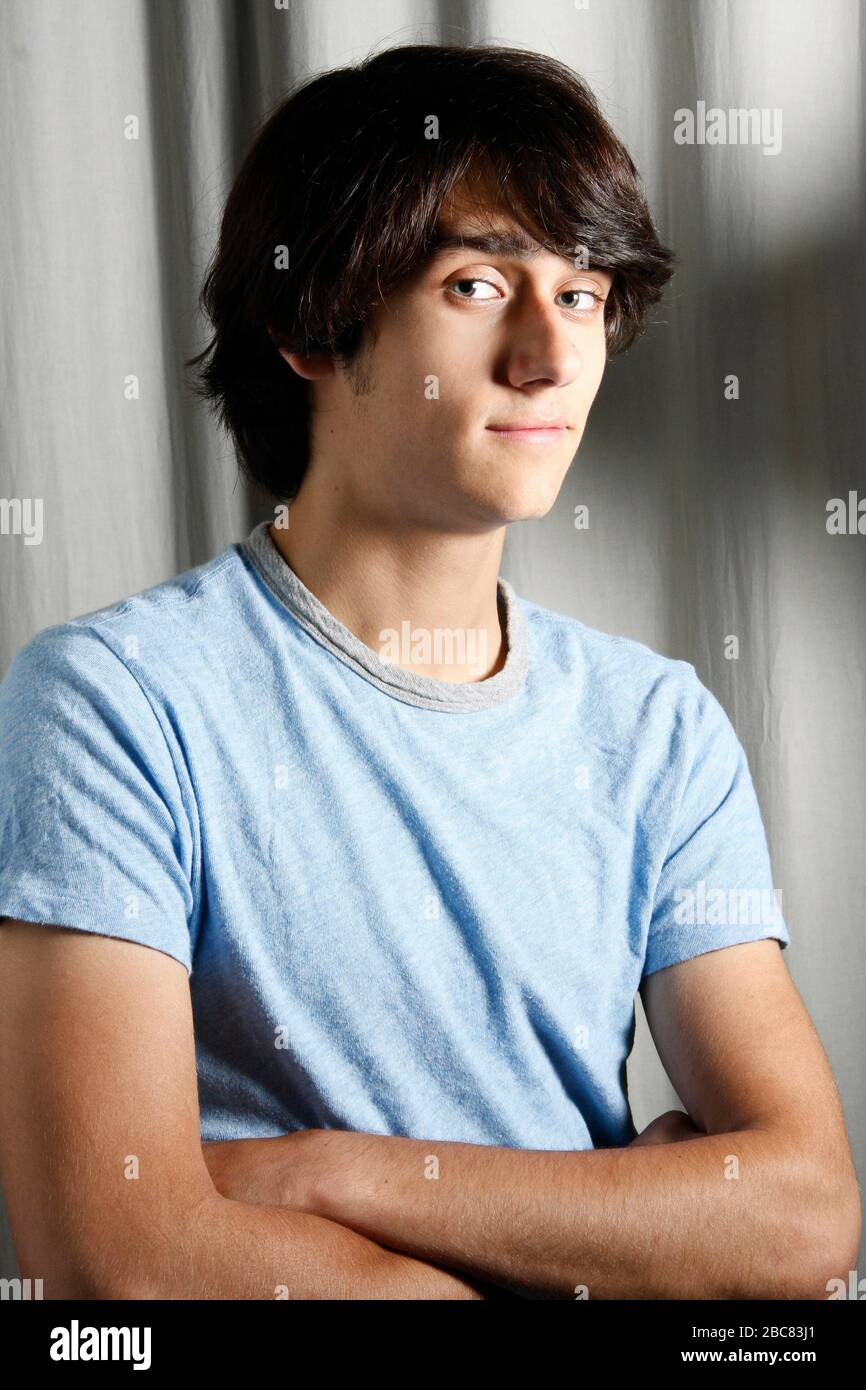 Portrait of American singer / songwriter and actor Teddy Geiger ...
