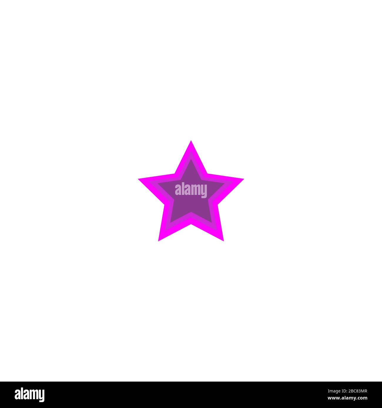 Purple Star Icon on White Background Vector Design Stock Vector Image ...