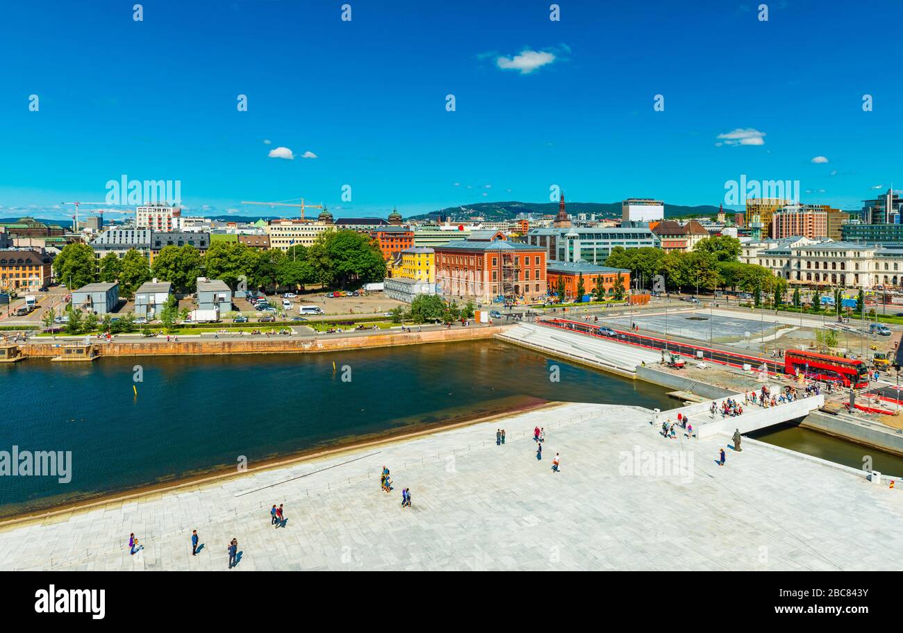 Beautiful panorama of Oslo on a summer day, Norway Stock Photo - Alamy