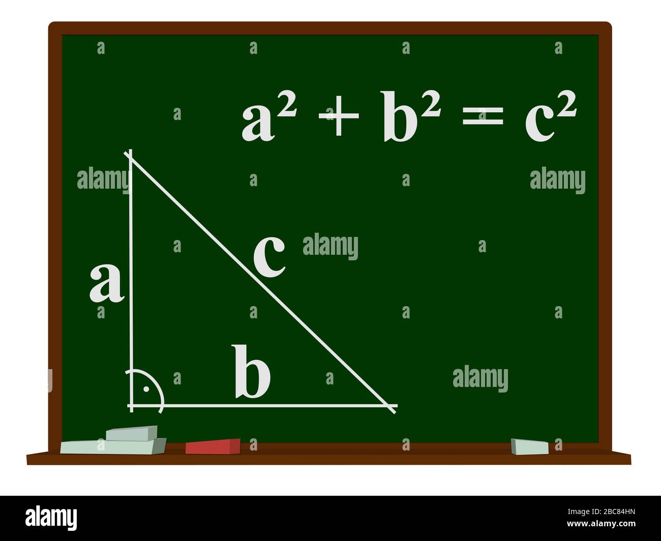 Foirmle Teoirim Pythagorean Pythagorean Theorem Vector Art, Icons, And