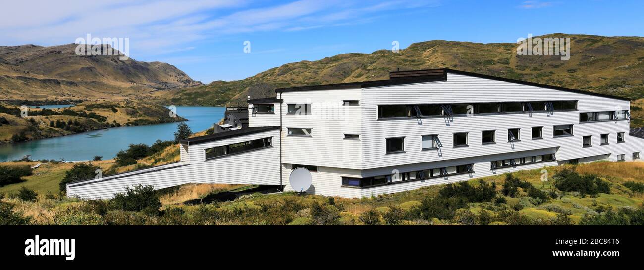 The Explora Patagonia Hotel Salto Chico, Lago Pehoe, Torres de Paine, Magallanes region ...