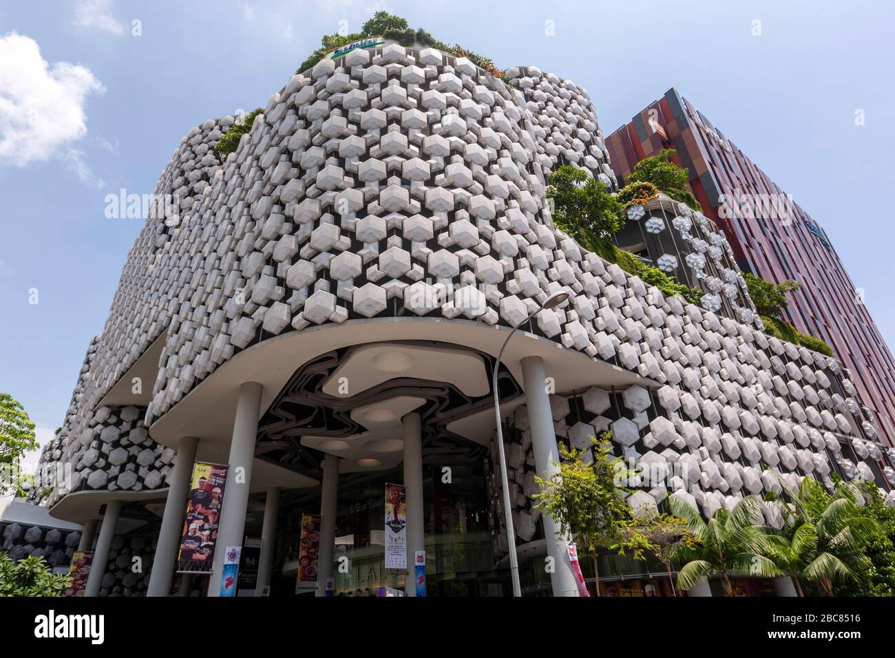 View of Bugis+ from Victoria St, shopping mall , Singapore Stock Photo ...