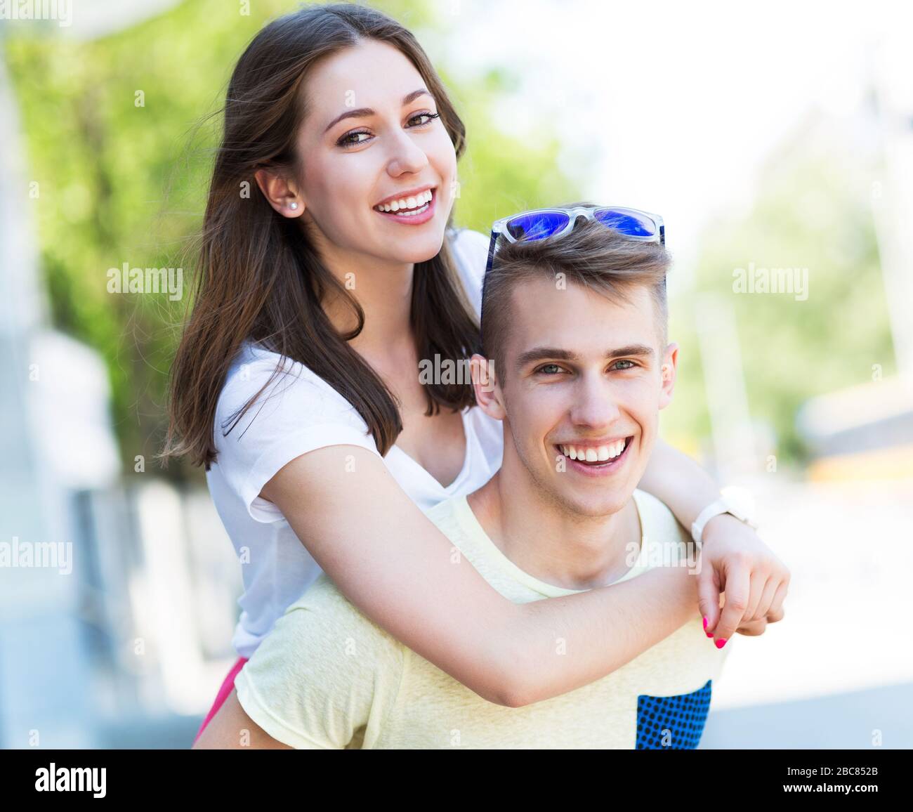 Happy young teenage student hi-res stock photography and images - Alamy