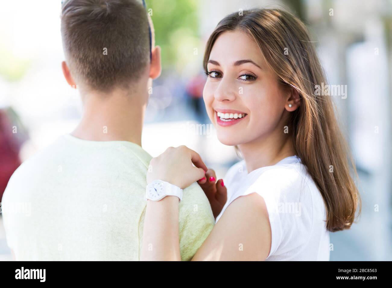 Happy young teenage student hi-res stock photography and images - Alamy