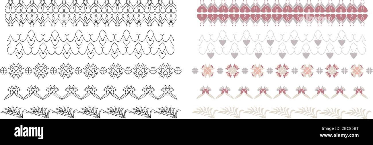 Frieze, Border. Pretty colours. Decorative element. Vector Stock Vector ...