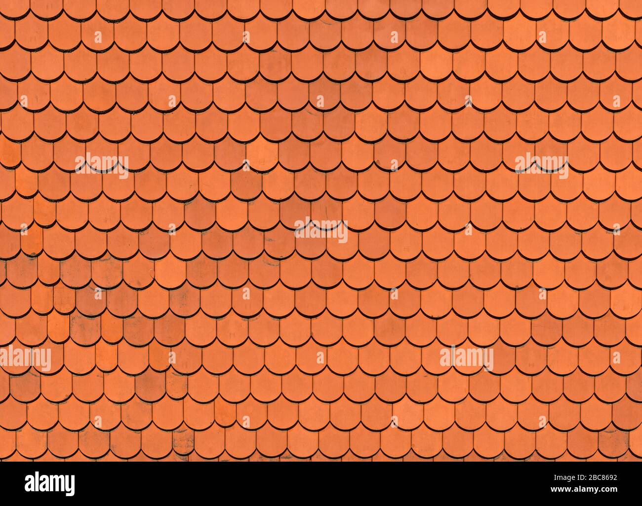 Orange roof tile texture, background Stock Photo - Alamy