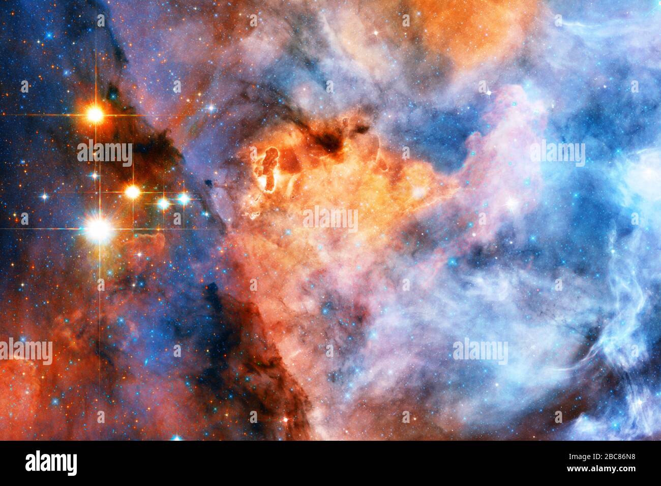 Beauty of endless cosmos. Science fiction art. Elements of this image ...