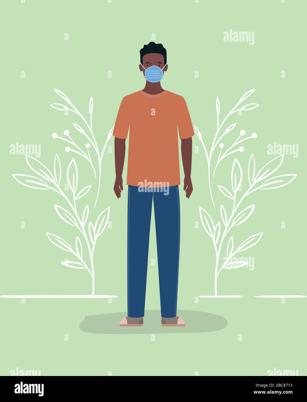 Avatar man with mask vector design Stock Vector Image & Art - Alamy