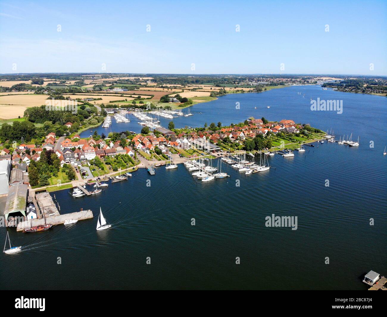 Die 300 Einwohner große Stadt Arnis an der Schlei ist die kleinste ...
