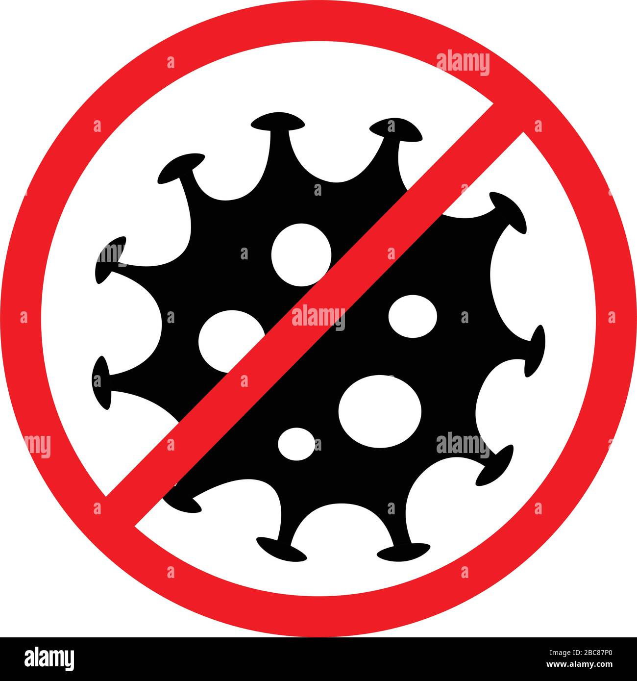 Sign Stop coronavirus caution coronavirus outbreak coronavirus danger ...