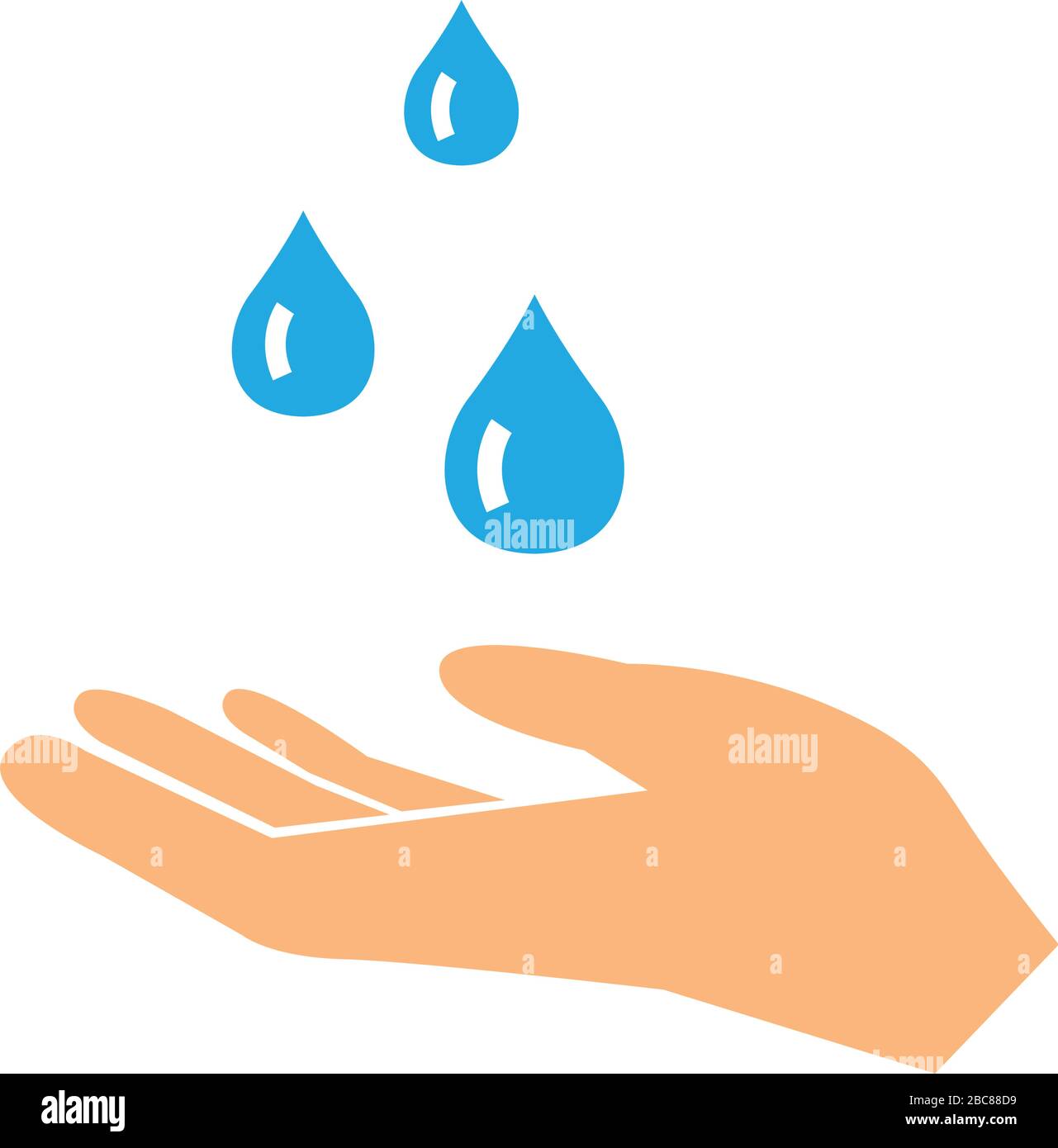 Hand washing pictogram hi-res stock photography and images - Alamy
